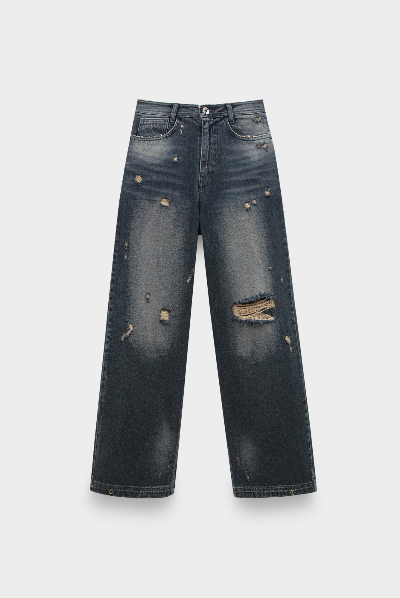 Джинсы широкие 