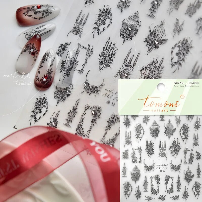 Томони nailart наклейки для ногтей, Цвет MS-744