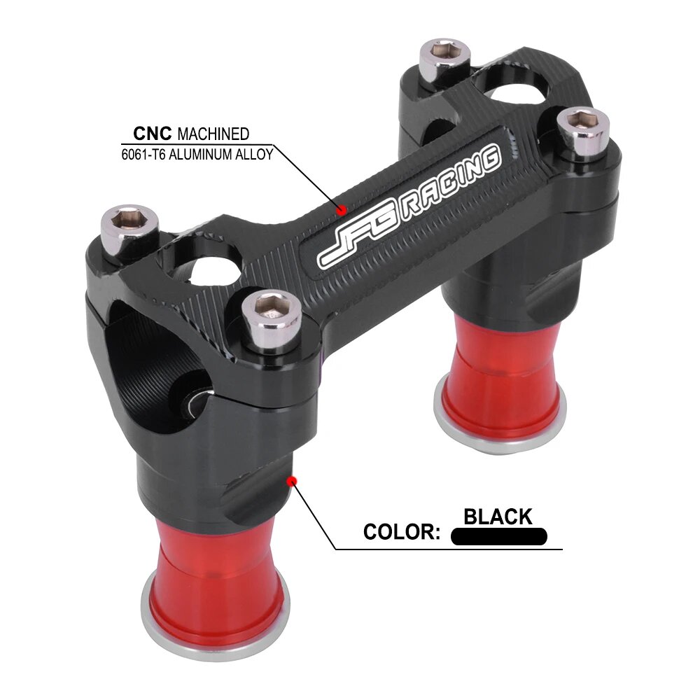 Зажим для крепления руля с ЧПУ для мотоцикла KTM Husqvarna SX SXF XCF XCW XCFW EXC EXCF 125 150 250 350 450 530 FC TC Красный, черный