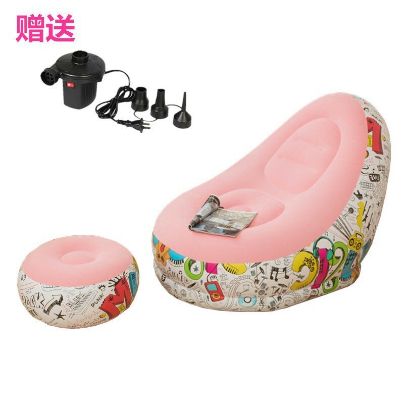 Кросс-бордерный в наличии утолщенный надувной ленивый диван с подставкой для ног, диван-реклайнер, портативное хранение, воздушное кресло