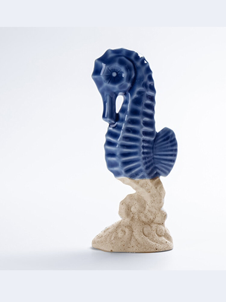 Статуэтка Aqua Marina "Морской конек", керамика, разноцветная, 7,6x5,9x17,6см