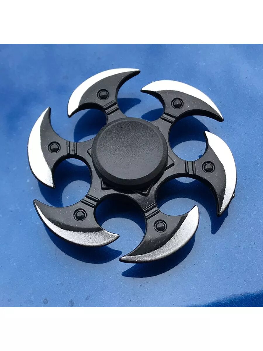 Спиннер шестеренка, антистресс, шестилепестковый, не острый, металл, 50 г