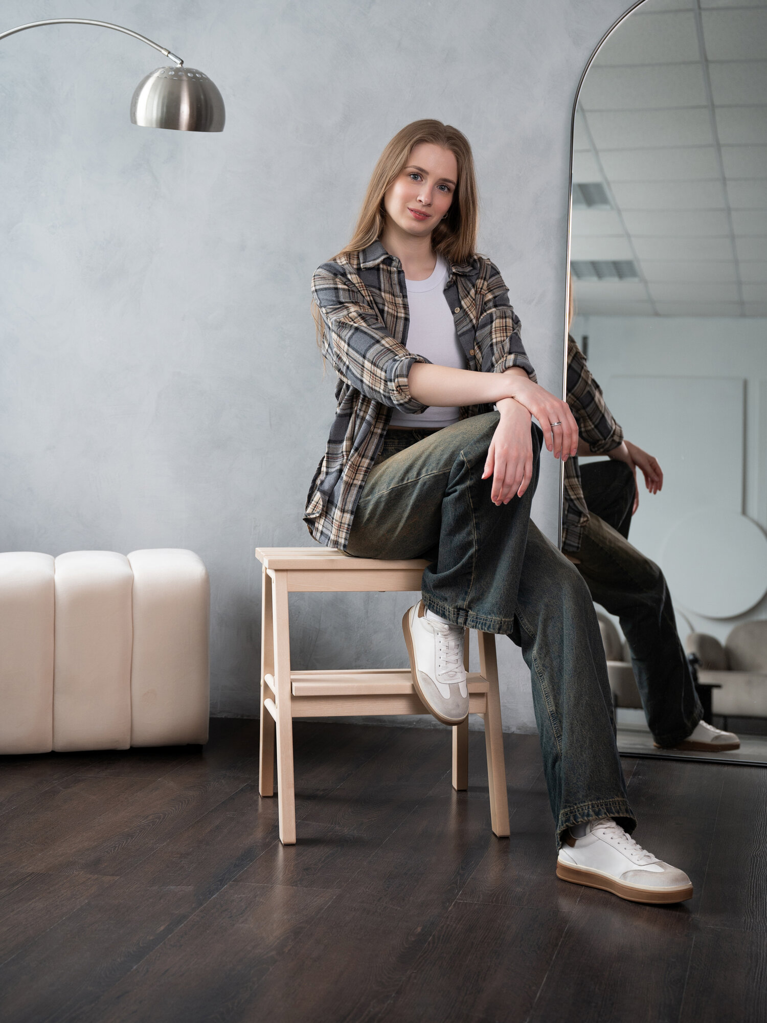 Табурет стремянка деревянная