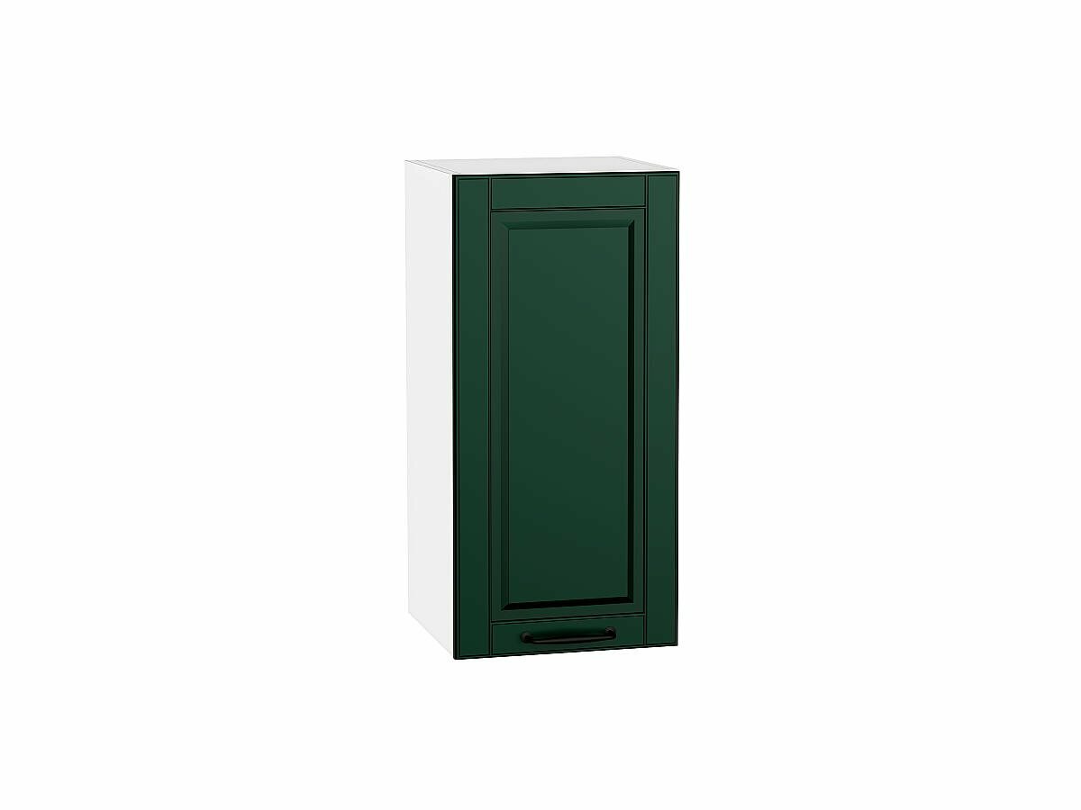 Шкаф верхний с 1-ой дверцей Дублин, цвет фасада Special Green, цвет каркаса Белый, 716*350*318 (В*Ш*Г) мм
