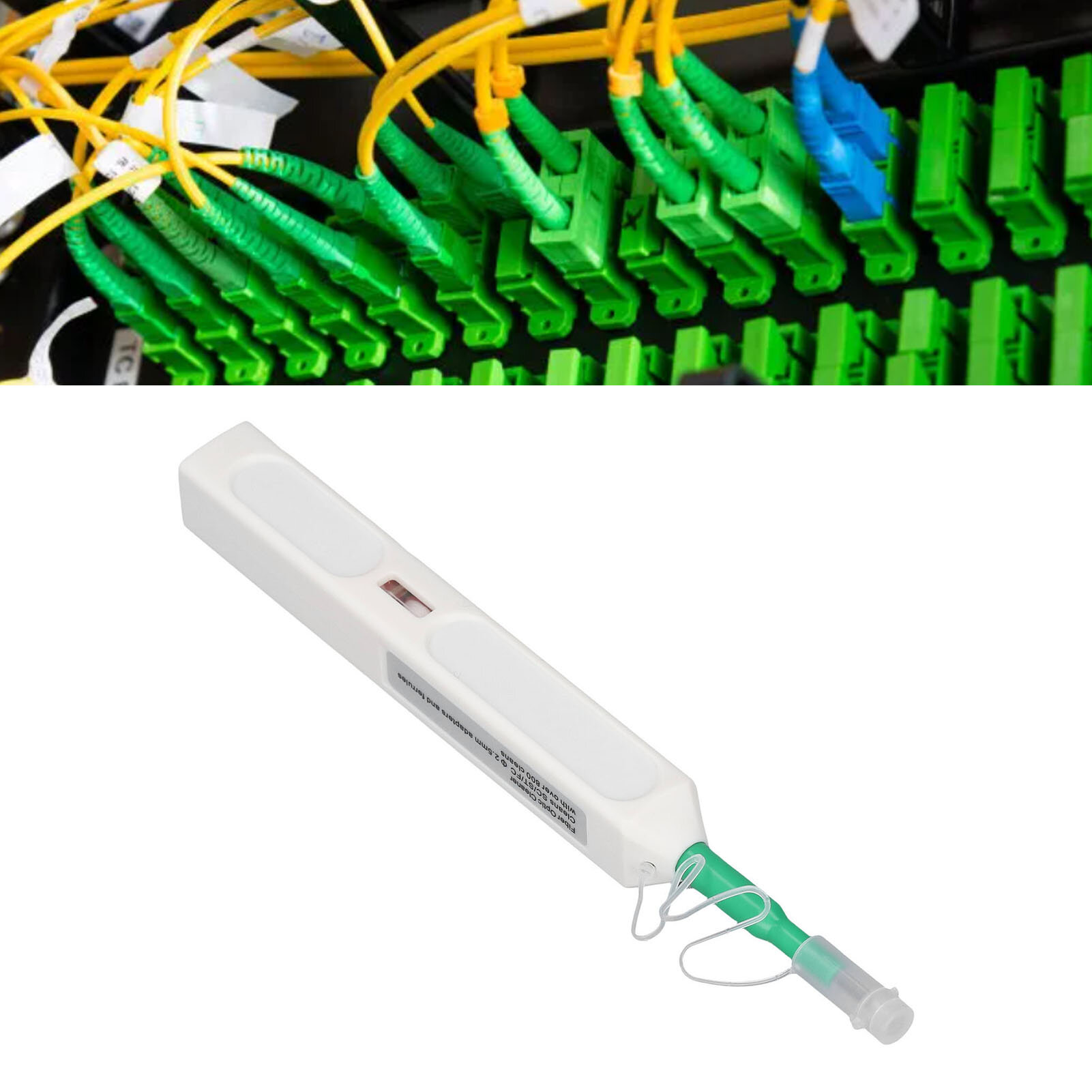 Инструмент для чистки волоконно-оптических разъемов Pen 2,5 мм для чистки волоконно-оптических разъемов для торцевых поверхностей SC ST FC Нажимного типа