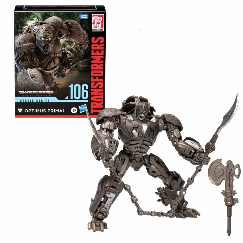 Игрушка Hasbro Трансформеры серии игрушек студии Лидер класса Rise of the Beasts SS-106 Optimus Primal 7 дюймов F7248