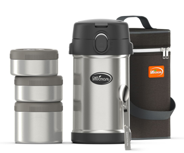 Термос биосталь NR-2100P 2,1л. (3 контейнера)