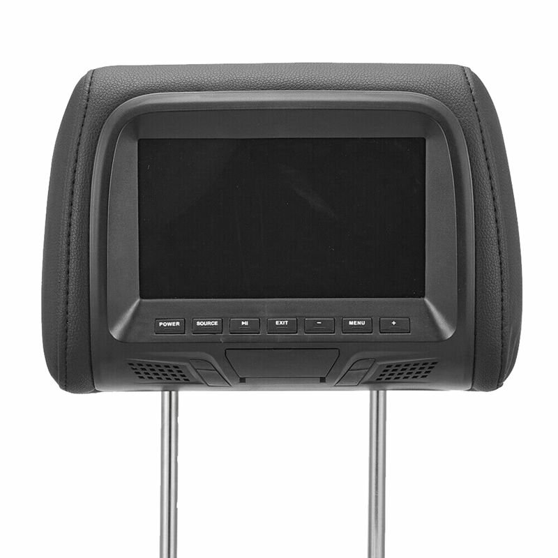 Монитор на подголовник, для заднего сиденья авто, 7", FM, USB, SD, MP4, MP5, черный