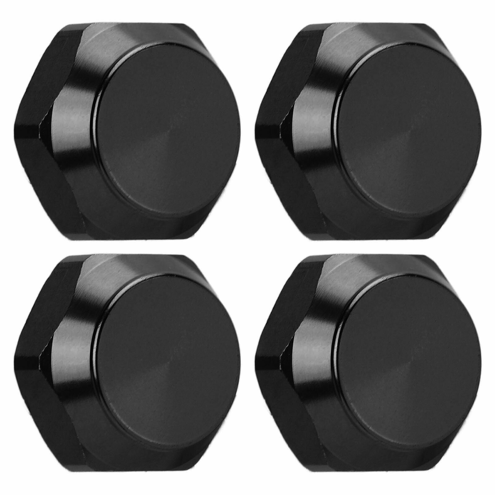 4pcs 17 -миллиметровый шестнадцативный колесный гайка алюминиевого сплава пылепроницаемые крышки для крепления для 1/8 RC Accessories Black Black Black