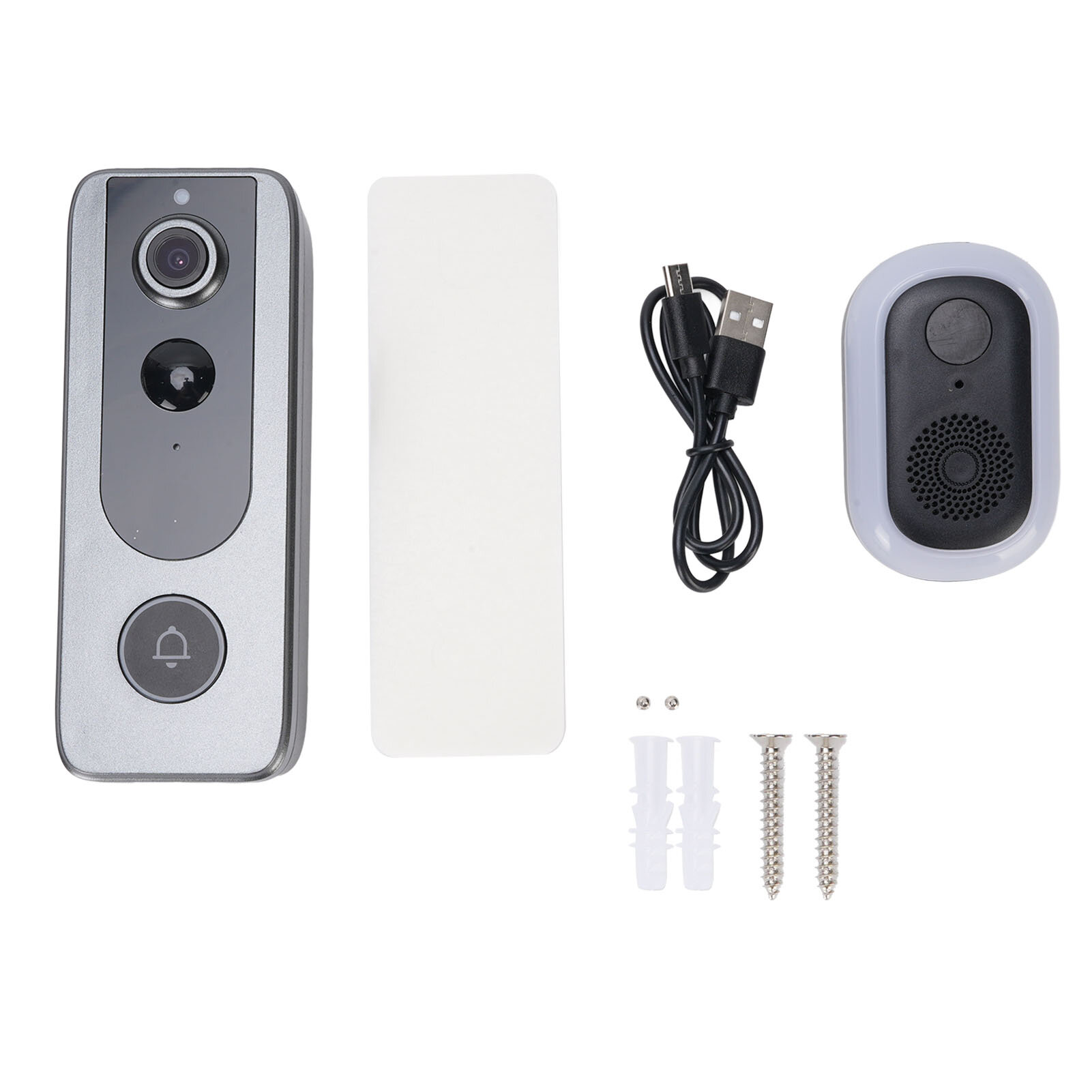 Умный видеодомофон с камерой, беспроводной 1080P видеодомофон 2.4G WiFi PIR обнаружение движения 4000 мАч аккумулятор для Tuya Home Security