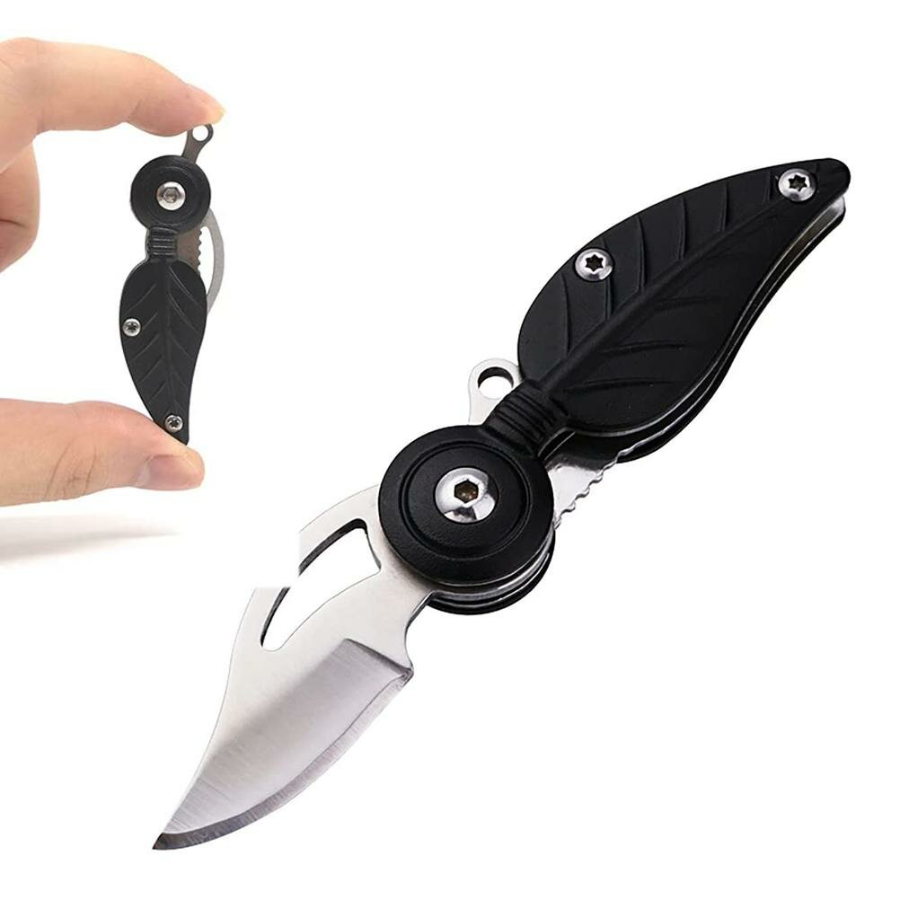 Мини-Резак Из Нержавеющей Стали Брелок Карманный Резак Для Мужчин Женщин Компактный Складной Резак Из Нержавеющей Стали Портативный Резак Для Выживания
