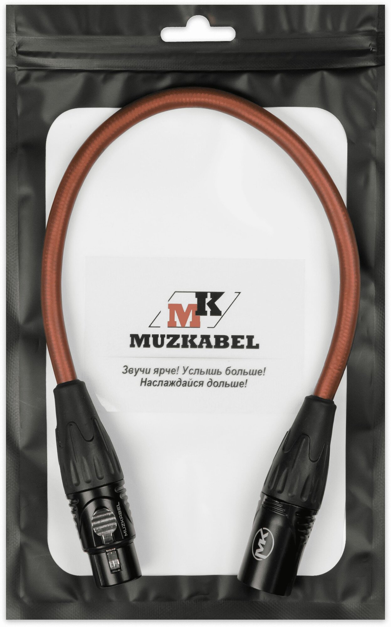 Патч-кабель MUZKABEL XXSMK5BP - 0.2 метра XLR - XLR