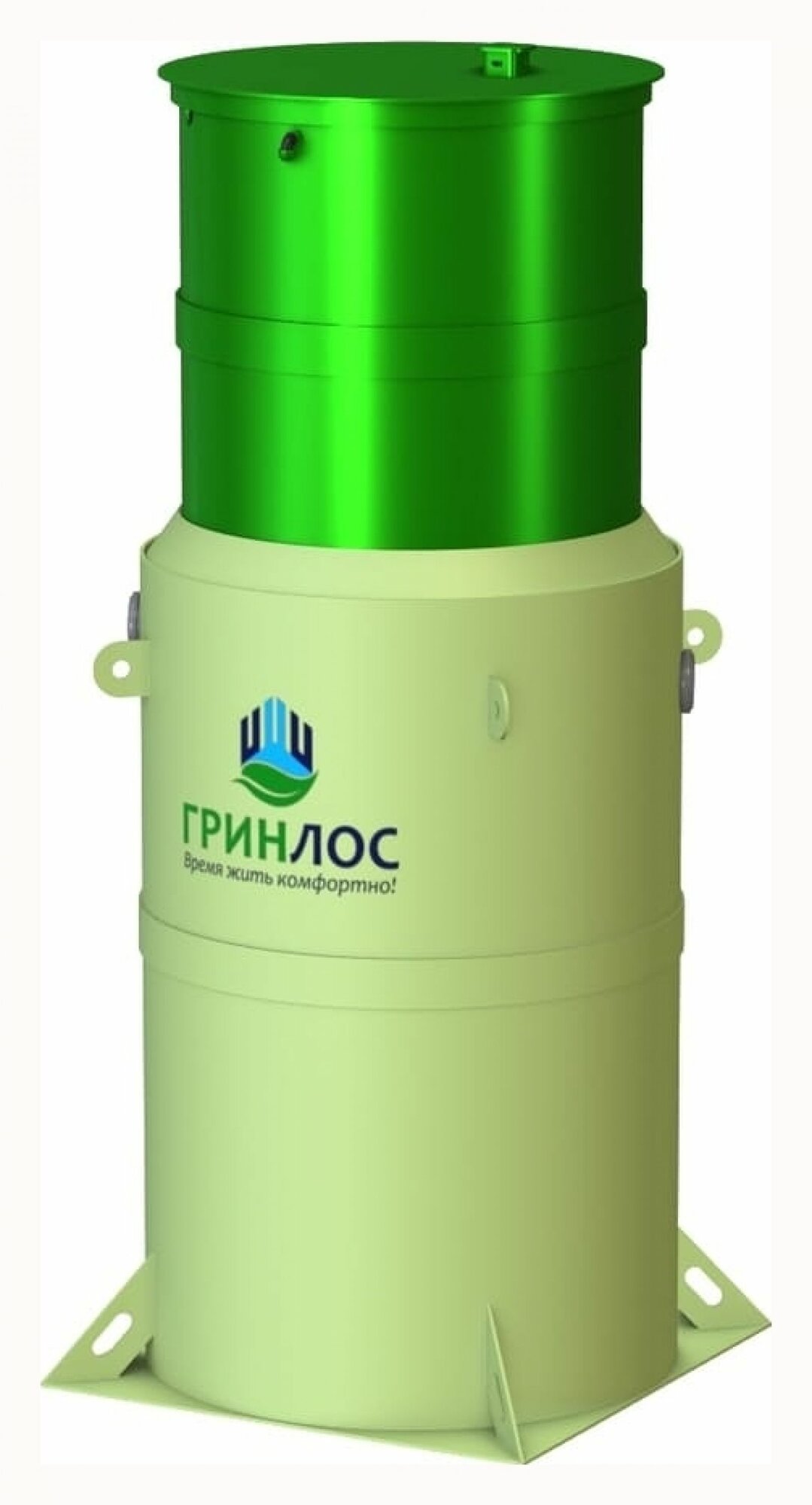 Септик для дома Гринлос Аэро Лайт 10 Миди (2.3 м3/сут, самотечный, на 10 человек)