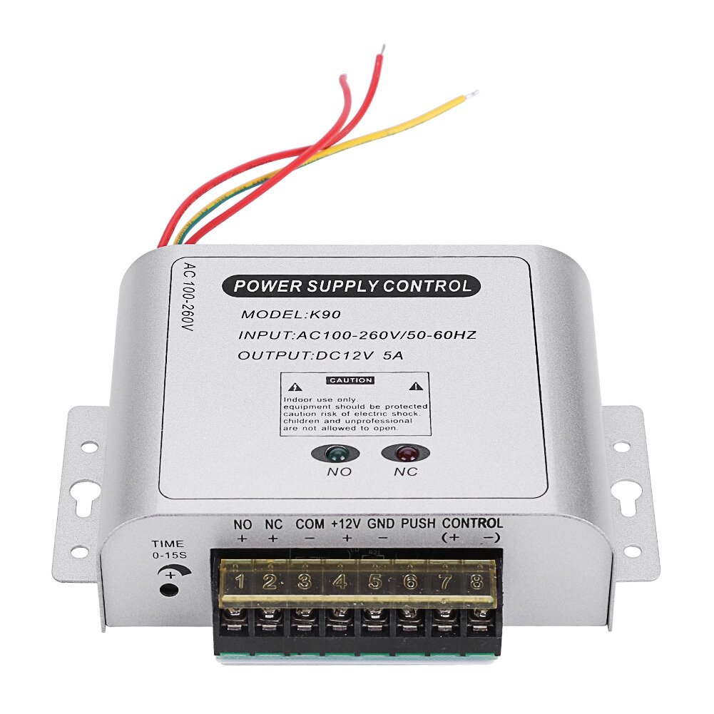 Адаптер питания для системы контроля доступа к дверям 12 В 5 А 110-240 В