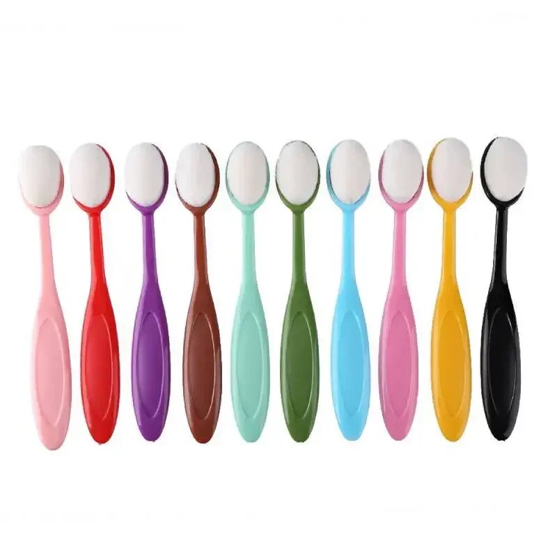 10 шт. Плоские кисти для рисования из нейлона 10pcs Brushes