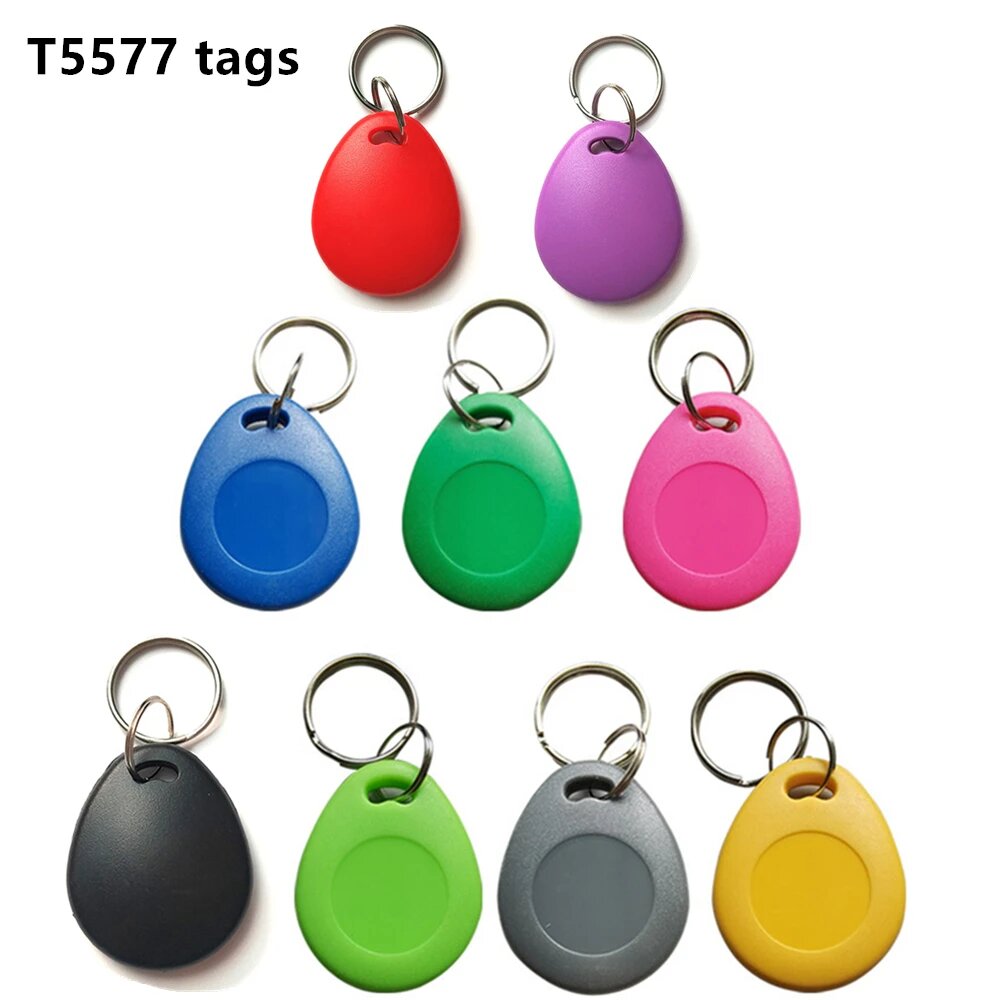 RFID брелоки T5577, цвет: Random Color, 10 шт.