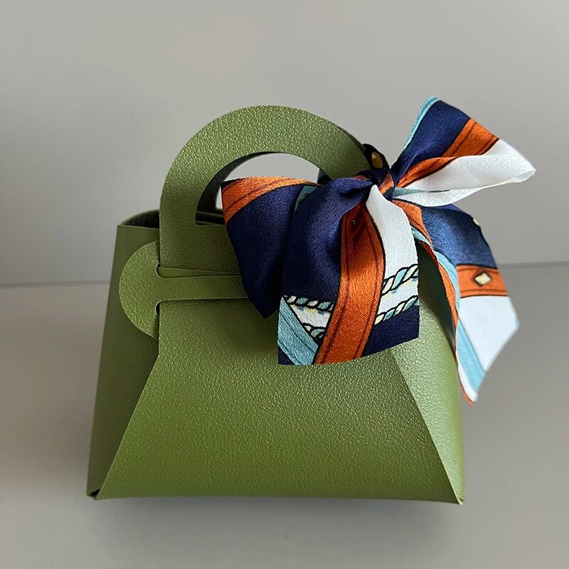 Кожаный подарочный пакет A-green, 5 шт.