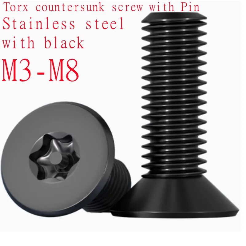 ZFhong шестилопастные антивандальные винты из нержавеющей стали 50pcs M3, 6 мм