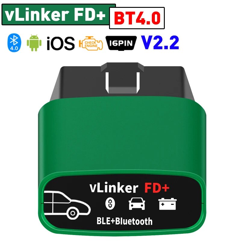 Vgate vLinker FD+ BT4.0/ FD BT3.0 V2.2 для Ford Forscan OBD2 сканер автомобильные BT4.0