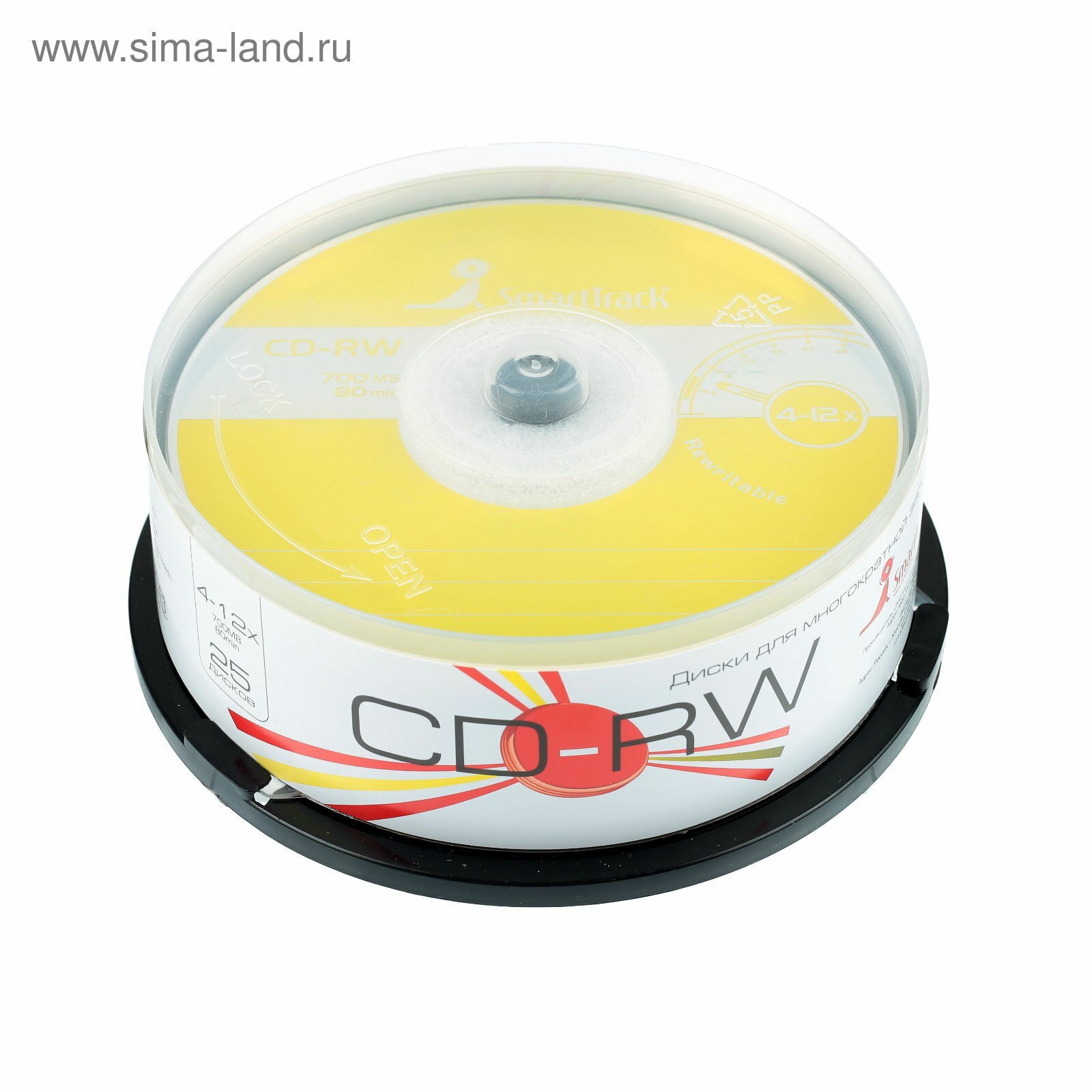 Диск CD-RW 4-1 700 Мб, бокс 25 шт, тип носителя: cd-rw, размер упаковки: 14 x 5 x 14 см.