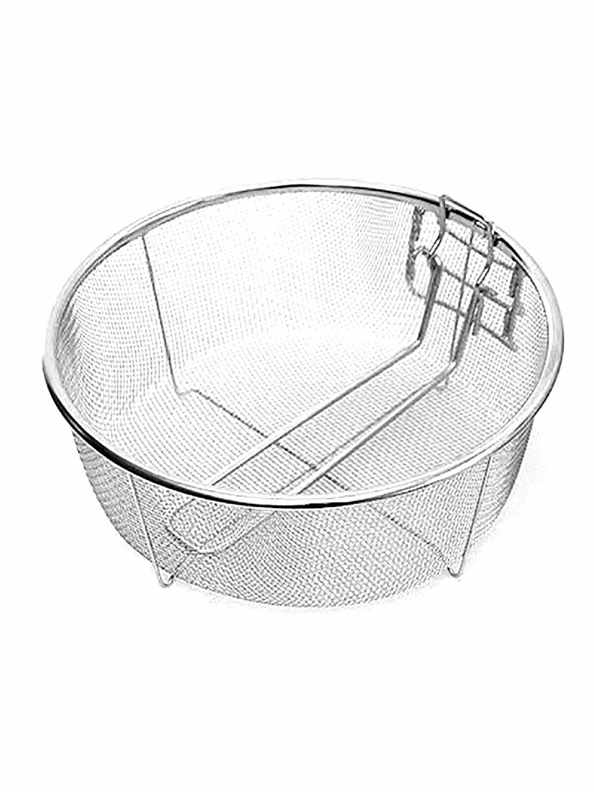 Аэрогриль, Сливная сетка, фильтрующая сетка, сливная корзина, бытовая круглая фритюрница, корзина для жарки, складная боковая корзина для картофеля фри-20 см