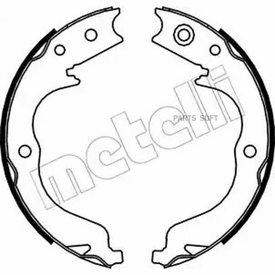 METELLI Колодки тормозные, барабанные