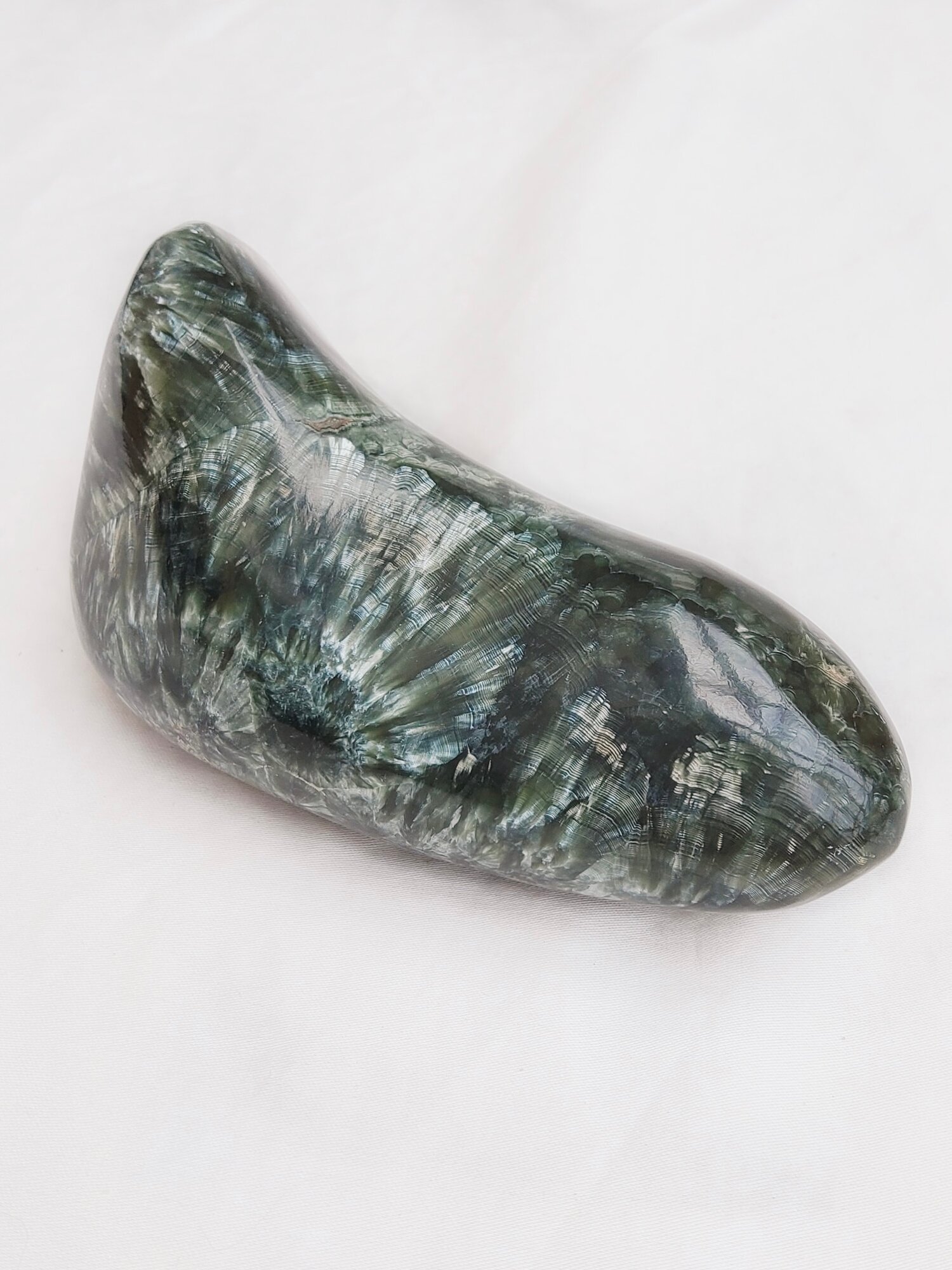 Клинохлор (серафинит) окатыши. Талисман. Амулет. Вес 331 гр