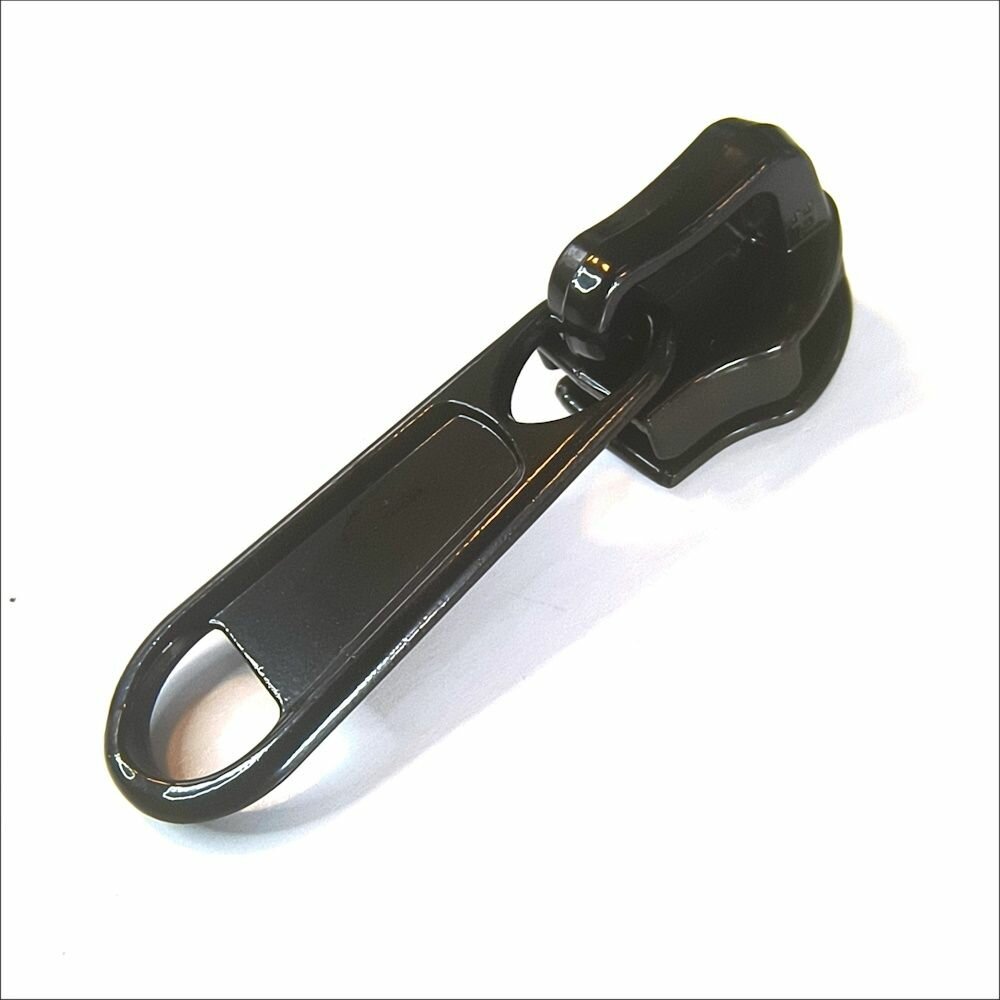 Бегунок (Собачка) для молнии чемодана Judson T10, черный глянец усиленный, для багажа и сумок, износостойкий, плавное скольжение, 5шт.