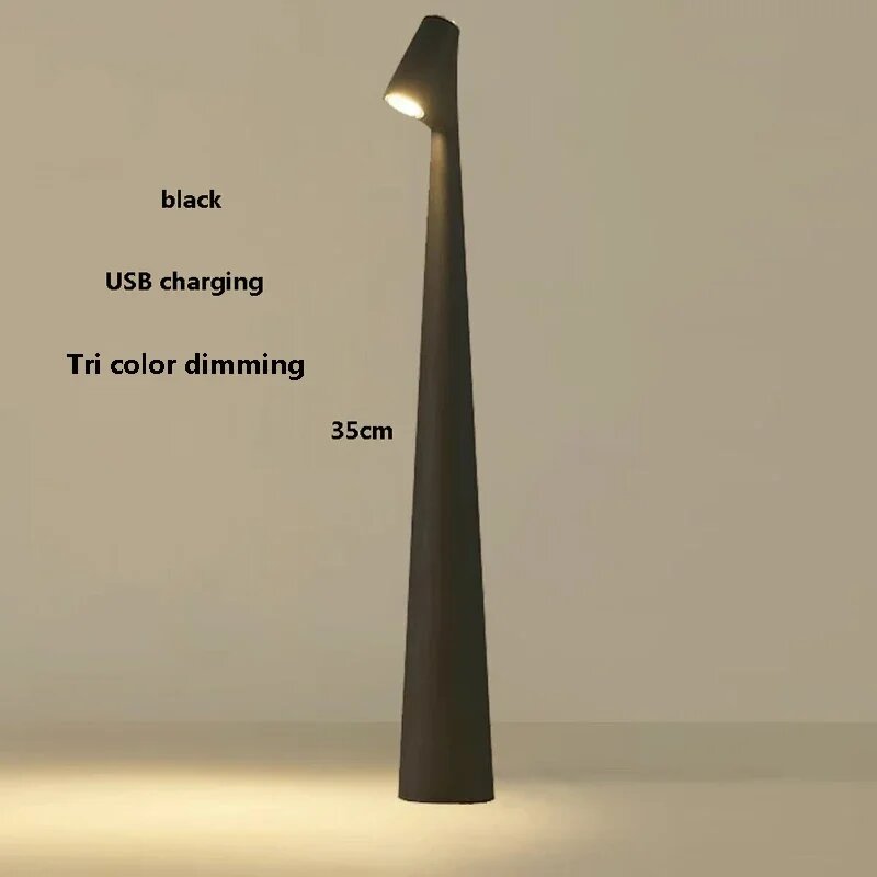 Трицветная настольная лампа FPOO Черный, black