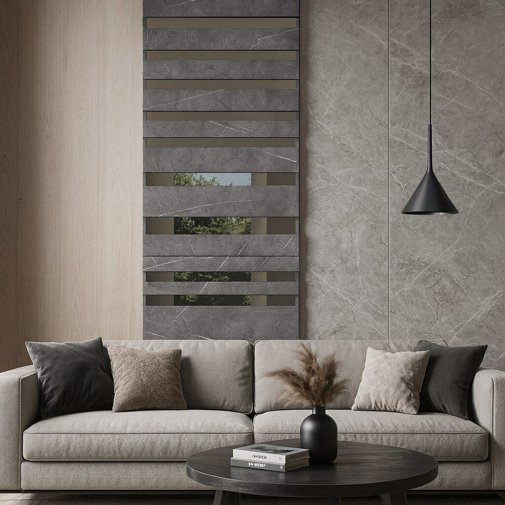 3д панели с зеркалами,1+1 цена за в 2 шт в упаковке, поверхность влагостойкая, цвет " мрамор графит " новинка!