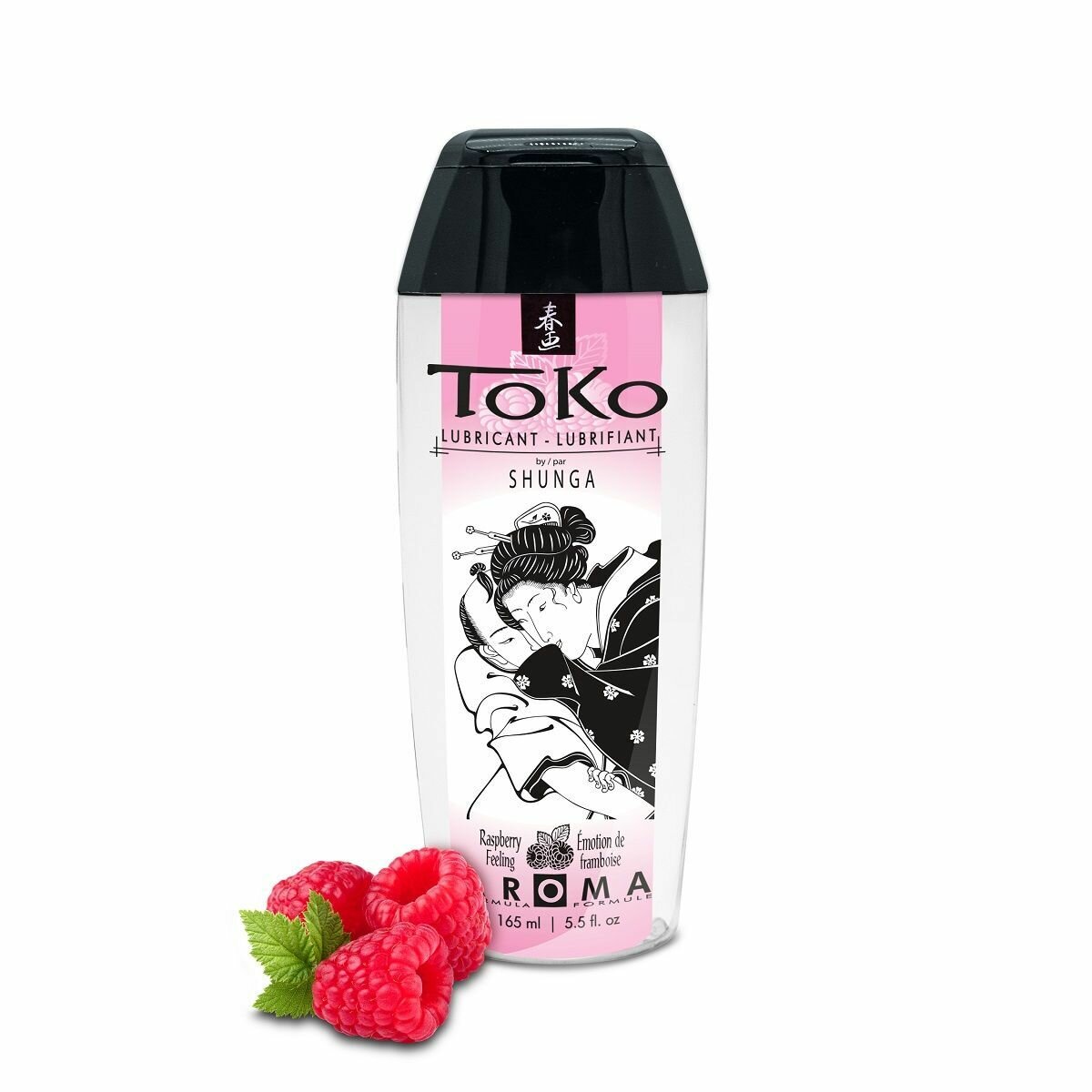 Интимная смазка TOKO Aroma Raspberry Feeling 165 мл, водная, с ароматом малины, не оставляет пятен