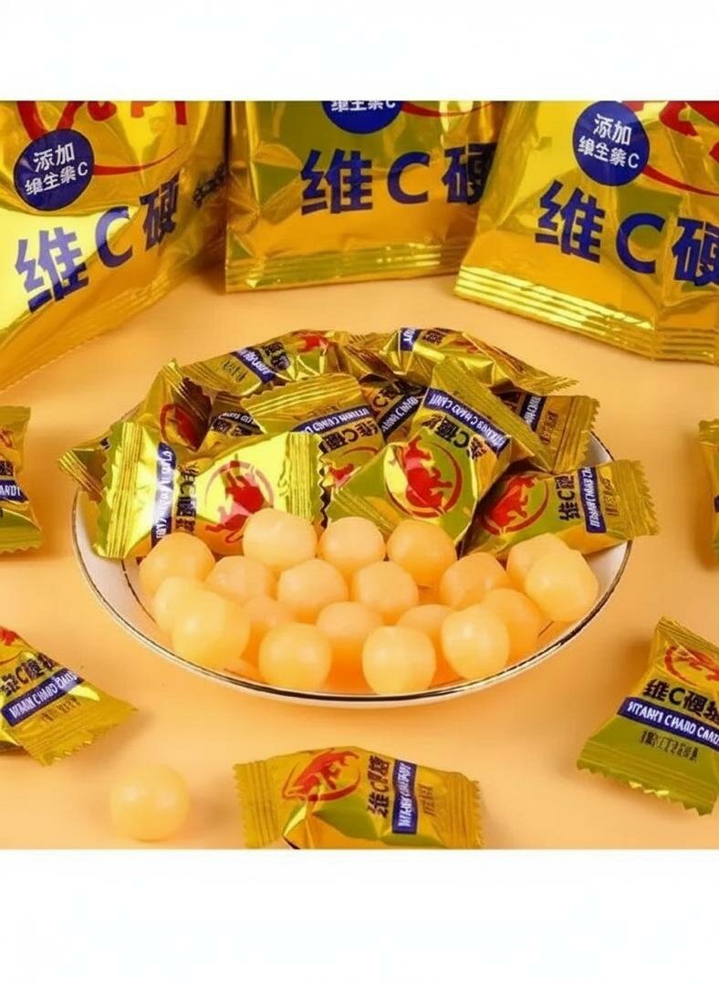 Китайские конфеты леденцы карамельные "Red Bull Candy" 1кг