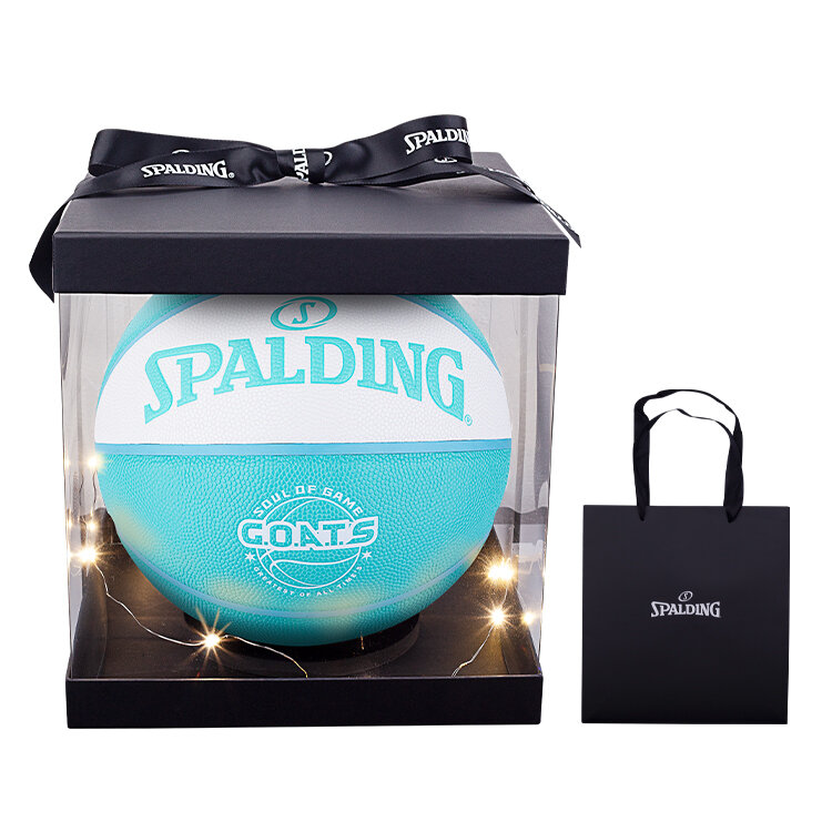 Баскетбольный мяч SPALDING G.O.A.T.S Flower Ball Series, turquoise