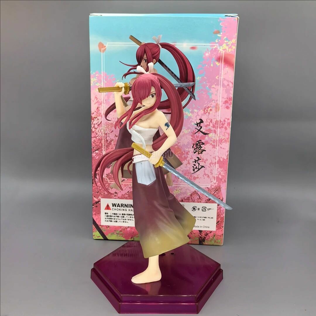 Фигурка аниме 18+ сексуальная девушка ( Fairy Tail Final Chapter Erza Demon Sword Red Sakura) 17см-пакет