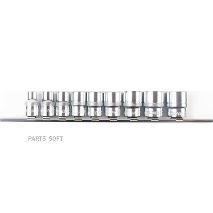 Набор торцевых головок 1/2 6-ти гранных 10 пр. на линейке 10-24 мм от официального дистрибьютора, LICOTA, артикул TBS22105