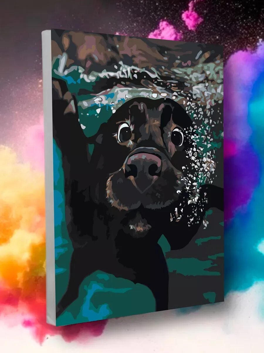 Картина по номерам Собачка