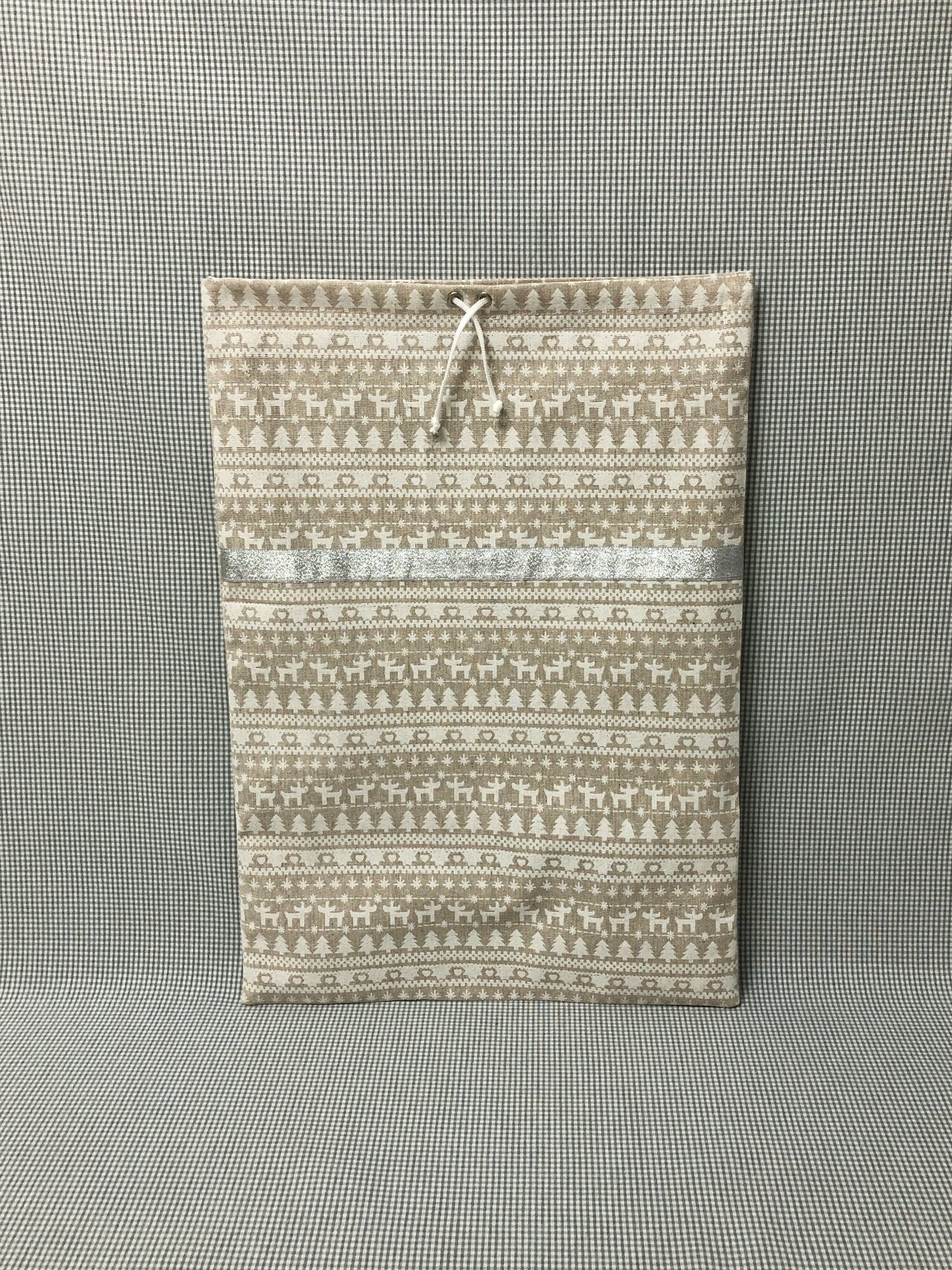 Мешок большой 35х50 см, цвет 3-2б, полульняной, для упаковки и хранения