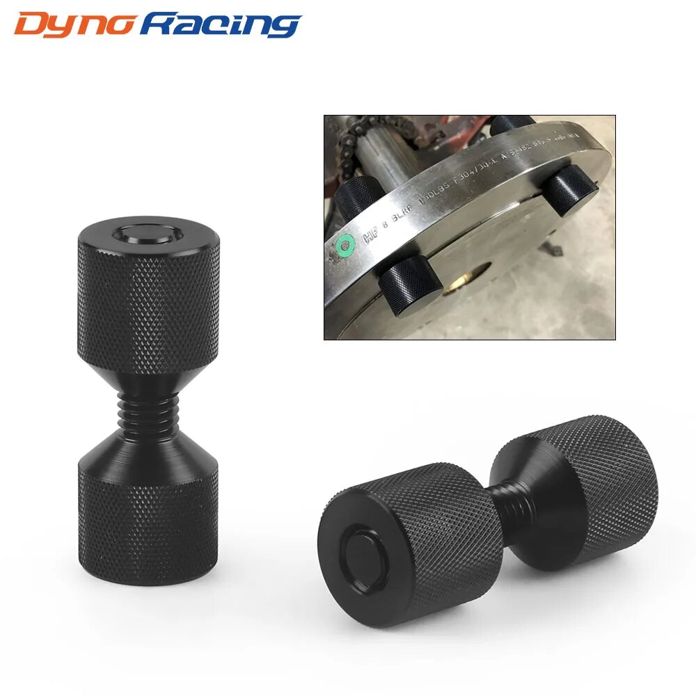 Комплект из двух контактов с отверстиями, 1-1/8 дюйма, алюминий 6061, 2 отверстия, черные контакты для выравнивания фланца