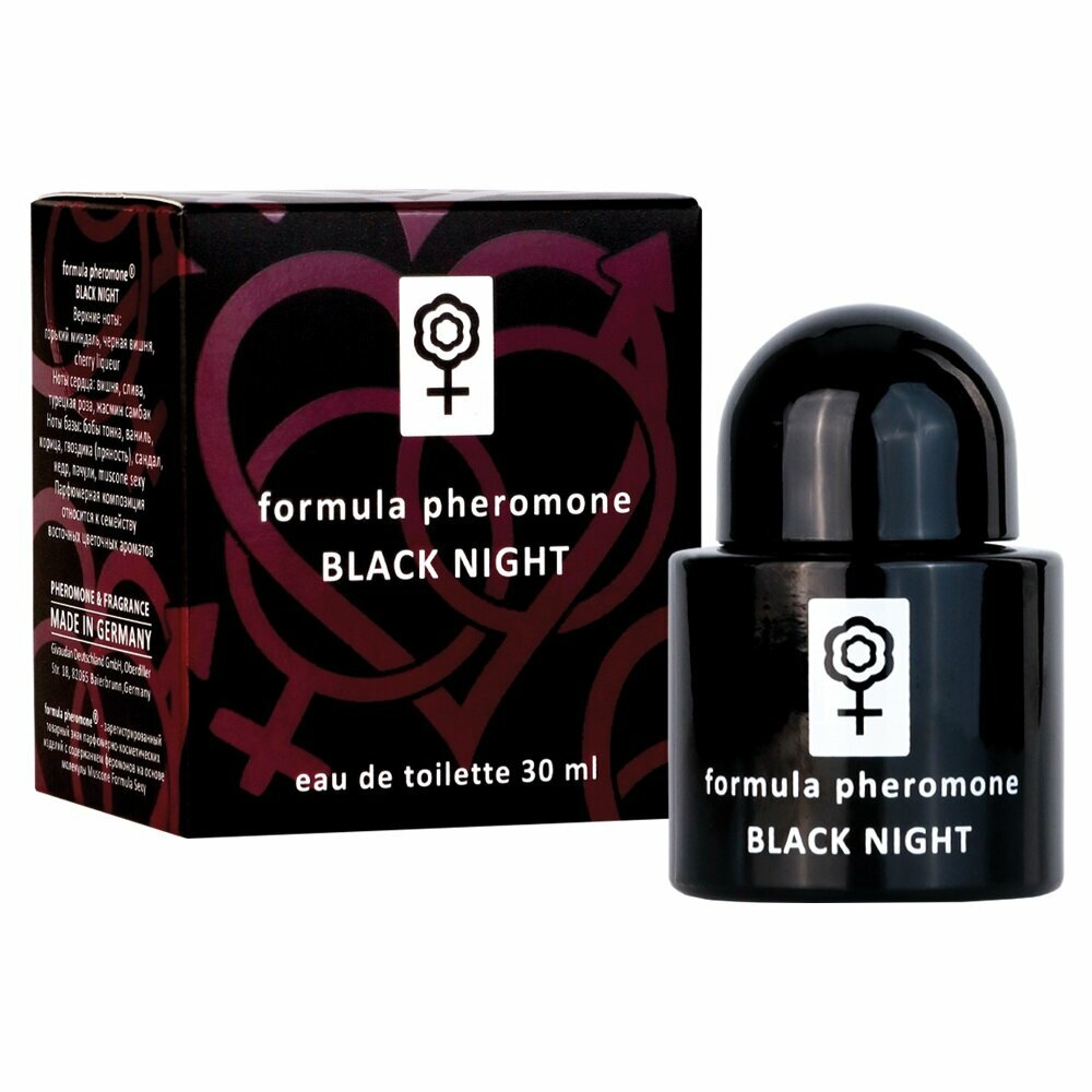 Туалетная вода женская Delta Parfum Formula Pheromone Black Night, с феромонами, 30мл