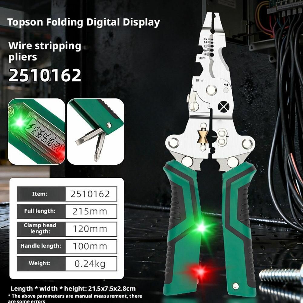 Многофункциональные пассатижи плоскогубцы для электрика с зачисткой