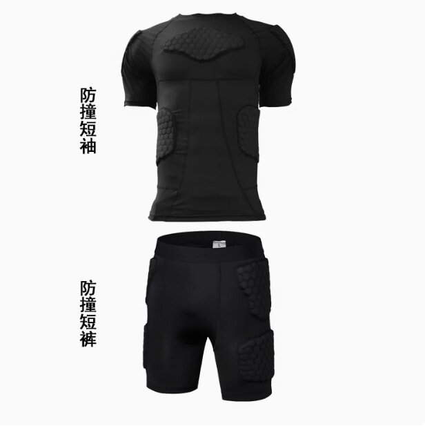 Футбольный костюм, защитное снаряжение, антиударный, антипадение, тренировочный костюм вратаря, комплект футболок NFL, лыжные наплечники, спортивное оборудование