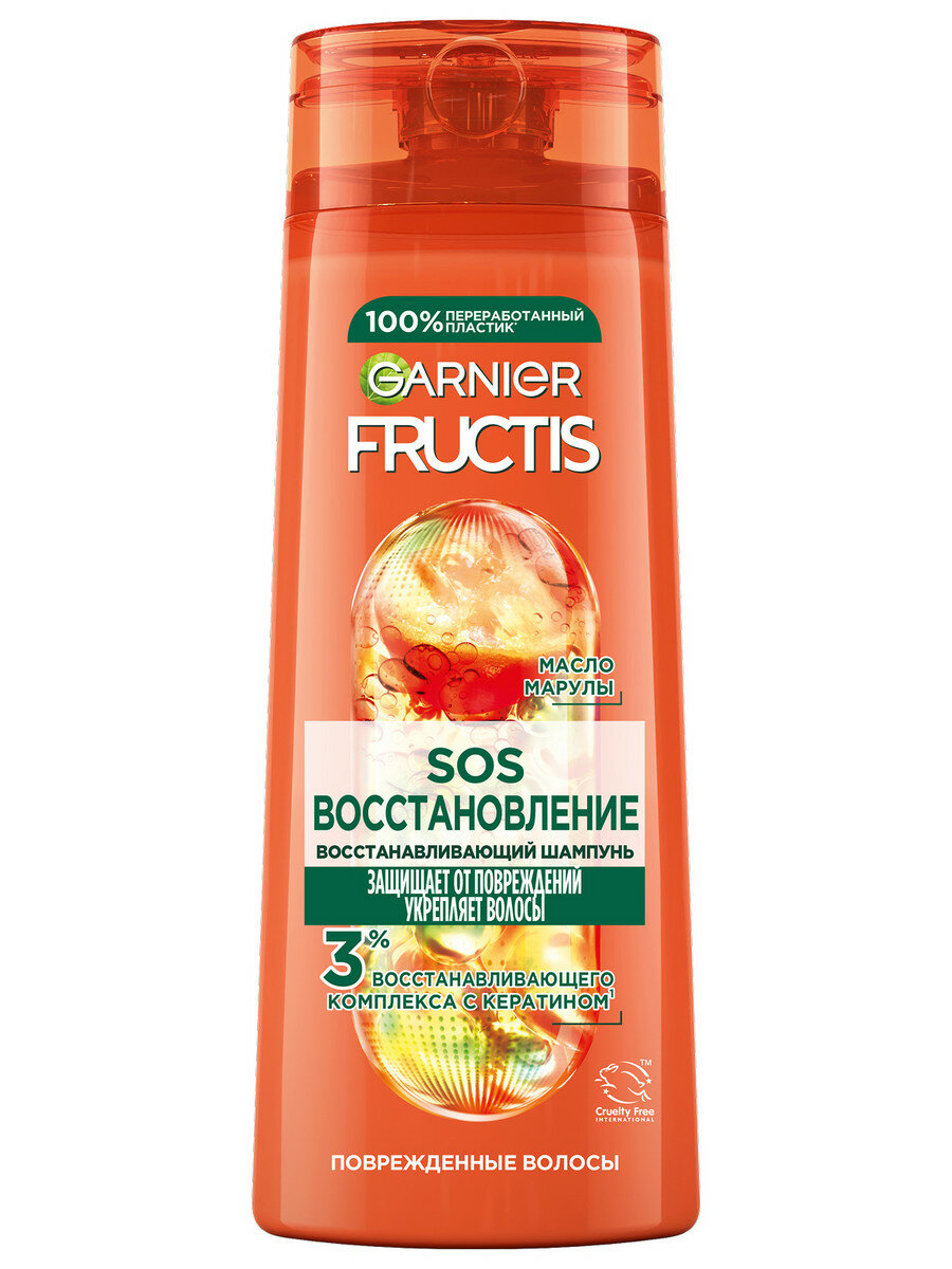 Garnier Fructis Шампунь укрепляющий SOS Восстановление, 250 мл