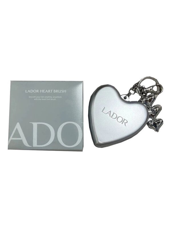 Lador Расческа для волос Heart Brush Hair, Silver, 1 шт
