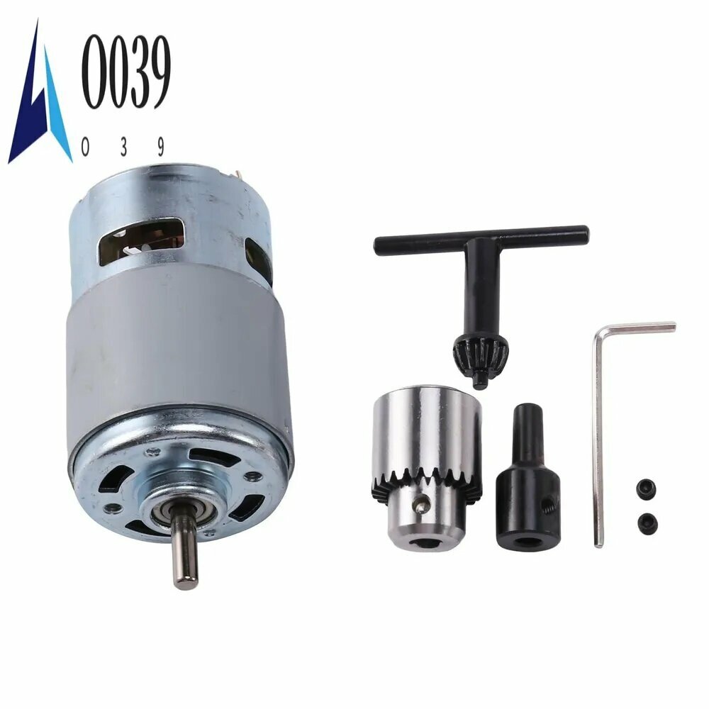 (Q V N Электродрель DC 12-24V 775 Motor с сверлильным патроном Dc совместим полировки сверления вырезывания