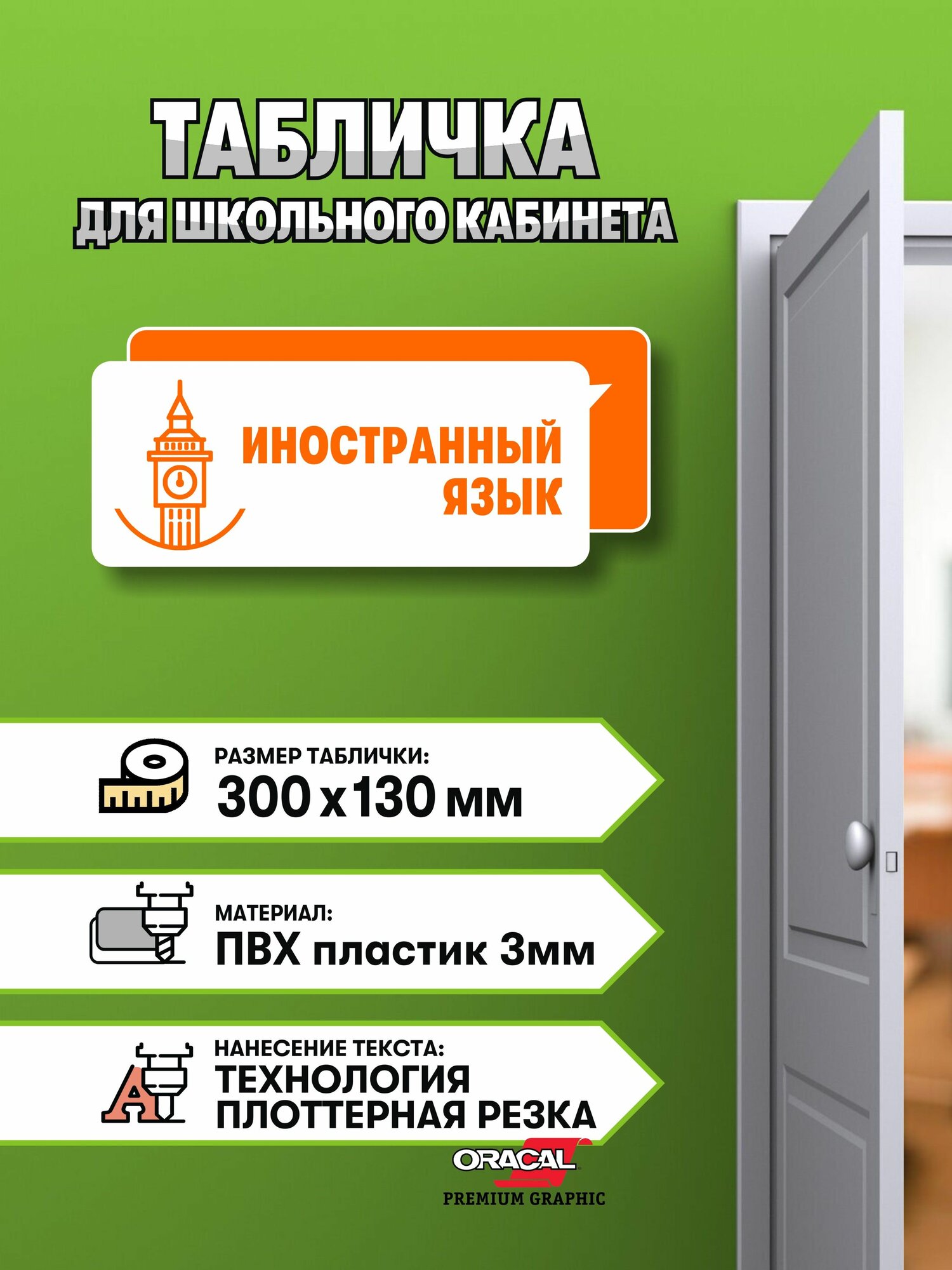 Табличка школьного кабинета