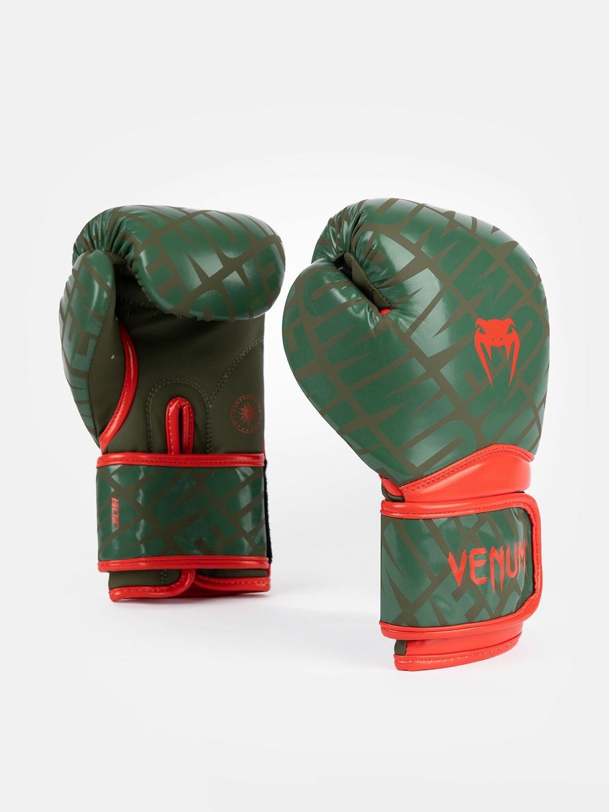 Перчатки боксерские детские Venum Contender 1.5 XT Army Green/Orange (6 унций)