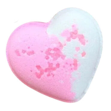 79433 Бомбочка для ванны MiPASSiON Утренний луч, 135 гр. В форме сердца, с ароматом вишни, миндаля и бобов тонка