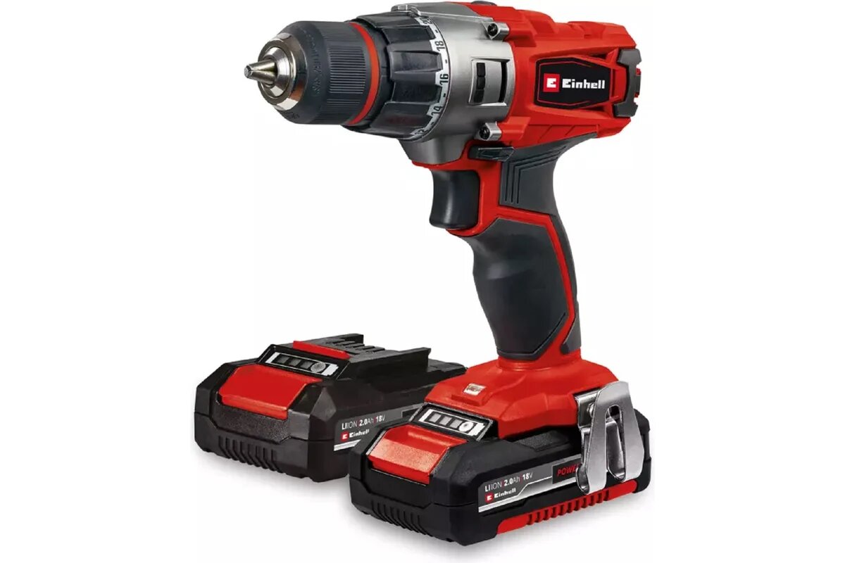 Аккумуляторная дрель-шуруповерт Einhell TE-CD, 18 В, 44 Нм, патрон 10 мм, с кейсом