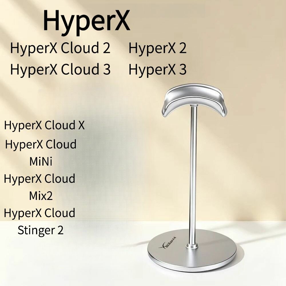 Подставка для наушников HyperX, металлическая настольная стойка, разборная, с противоскользящим основанием, алюминиевый держатель для игровых и офисных наушников-белый-Подставка для наушников