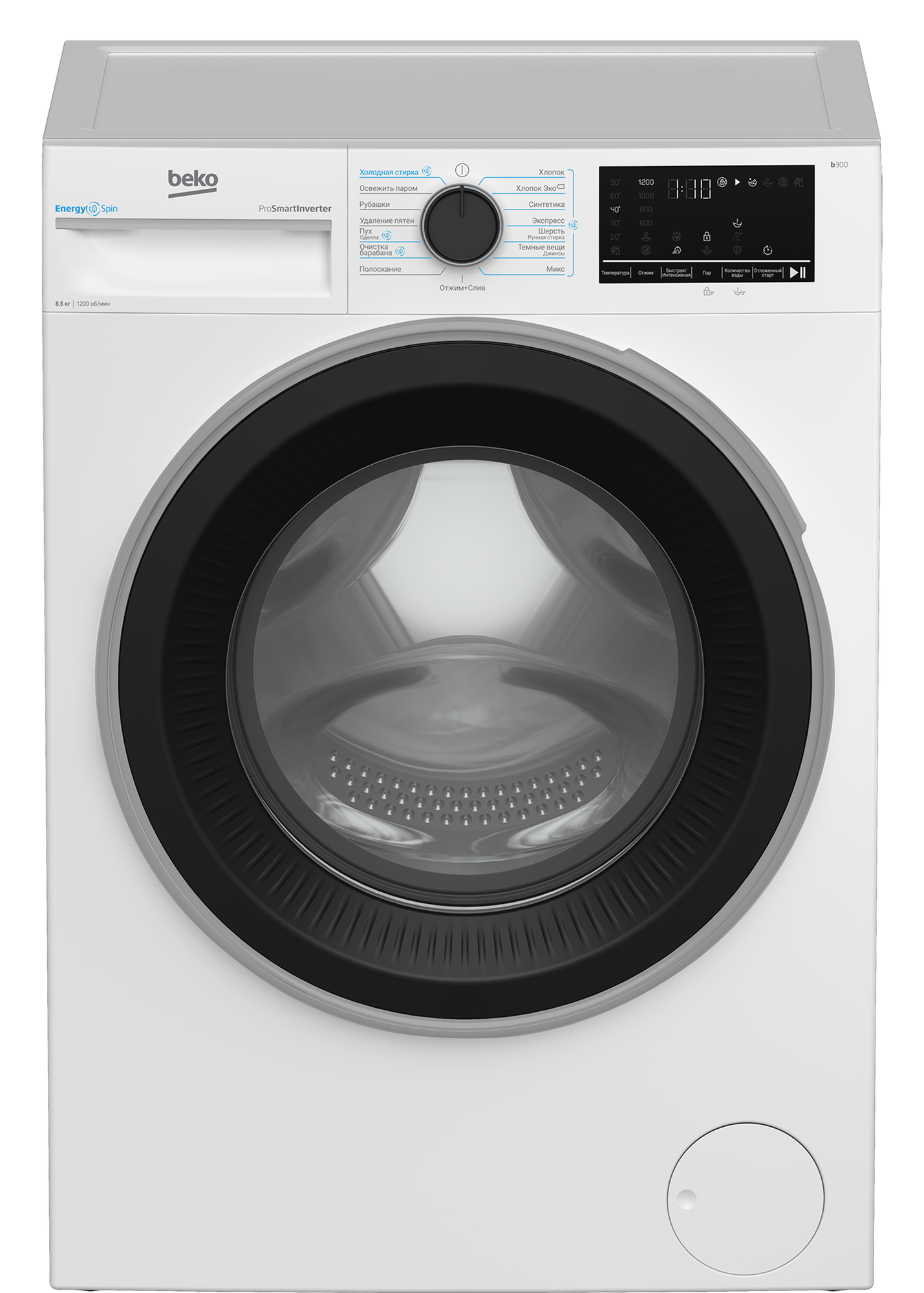 Стиральная машина Beko B3WFR48H2W, максимальная загрузка до 8.5кг, 1200об/мин